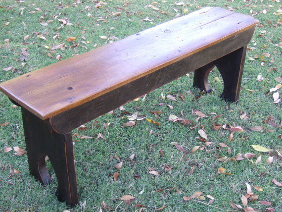 The Arcadian Cottage Bench - made with reclaimed wood - classic 5 board ...